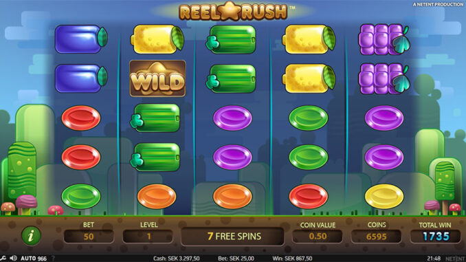 Reel Rush (NetEnt) Slot Review & Free Demo Play