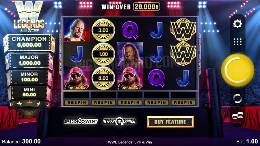 WWE Legends Link & Win (All41 Studios) Slot Review & Demo