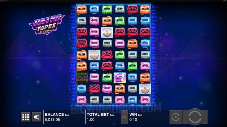 Retro Tapes Cluster Link (Push Gaming) Slot Review & Demo