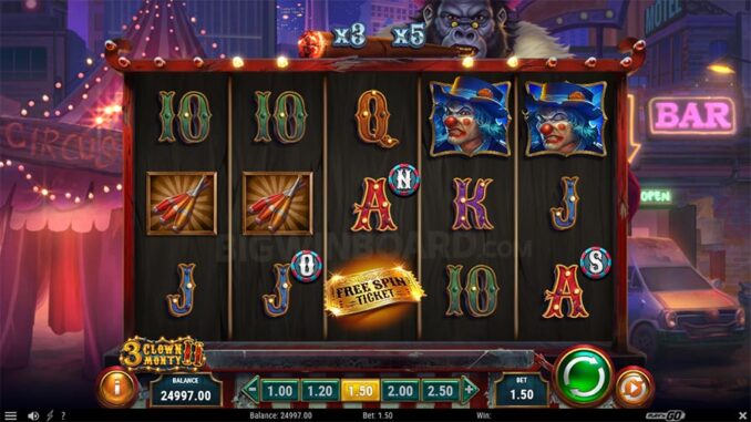 3 Clown Monty 2 (Play'n GO) Slot Review & Demo