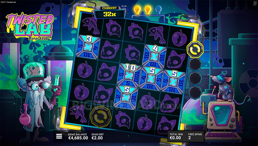 Twisted Lab RotoGrid (Hacksaw Gaming) Slot Review & Demo