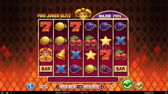 Fire Joker Blitz (Play'n GO) Slot Review & Demo