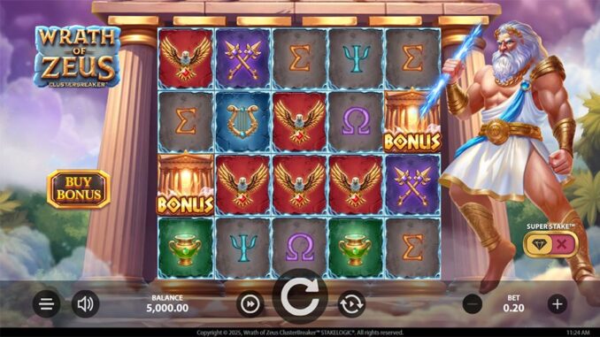 Wrath of Zeus (Stakelogic) Slot Review & Demo
