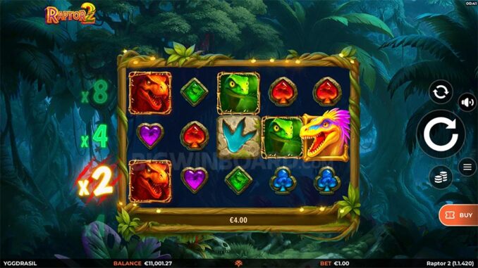 Raptor 2 (Yggdrasil) Slot Review & Demo