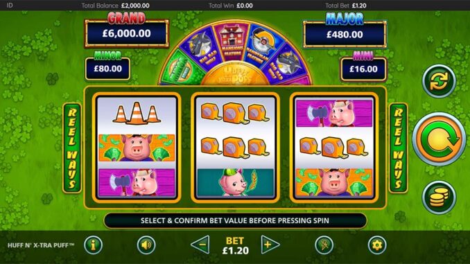 Huff N' Xtra Puff (Light & Wonder) Slot Review & Demo