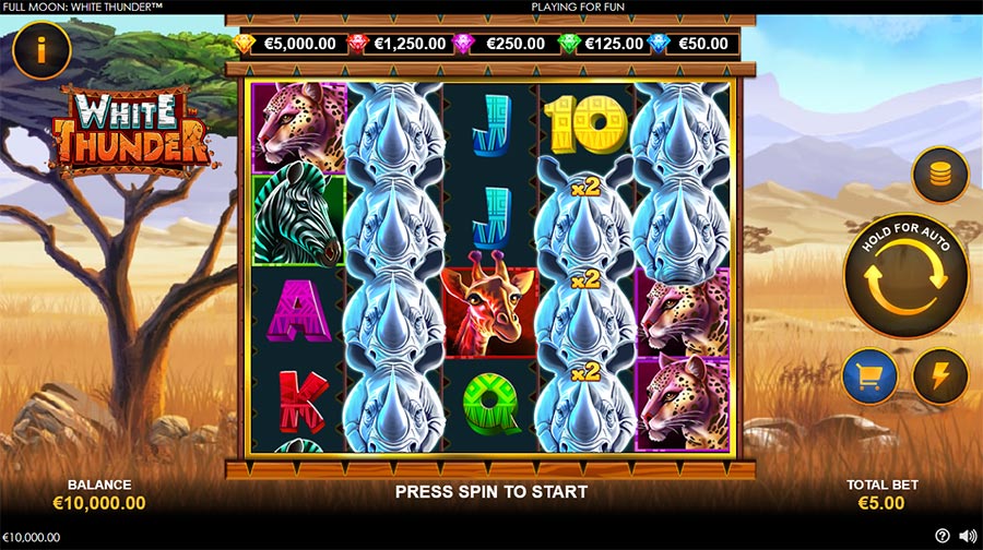Full Moon White Thunder (Playtech) Slot Review & Demo