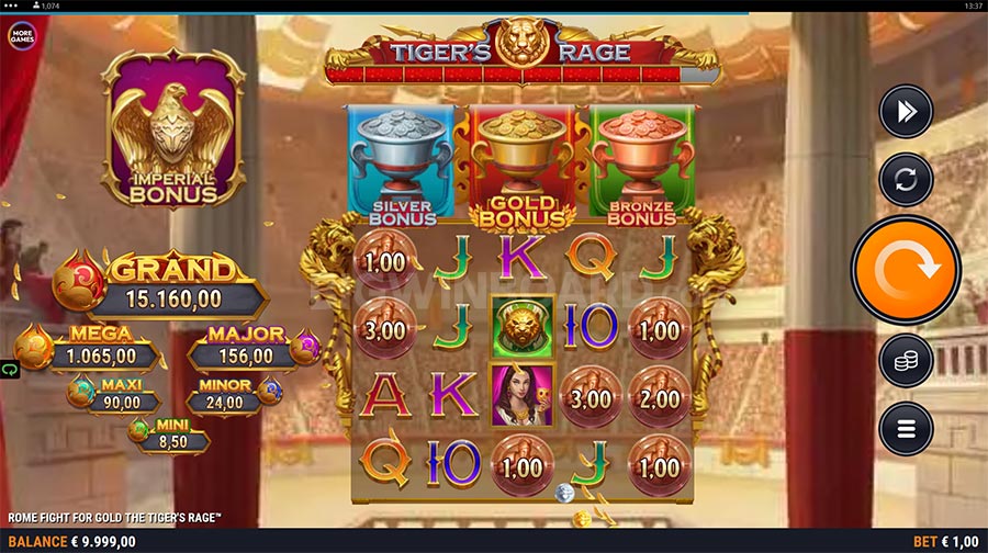 Rome Fight for Gold the Tiger's Rage (Foxium) Slot Review & Demo