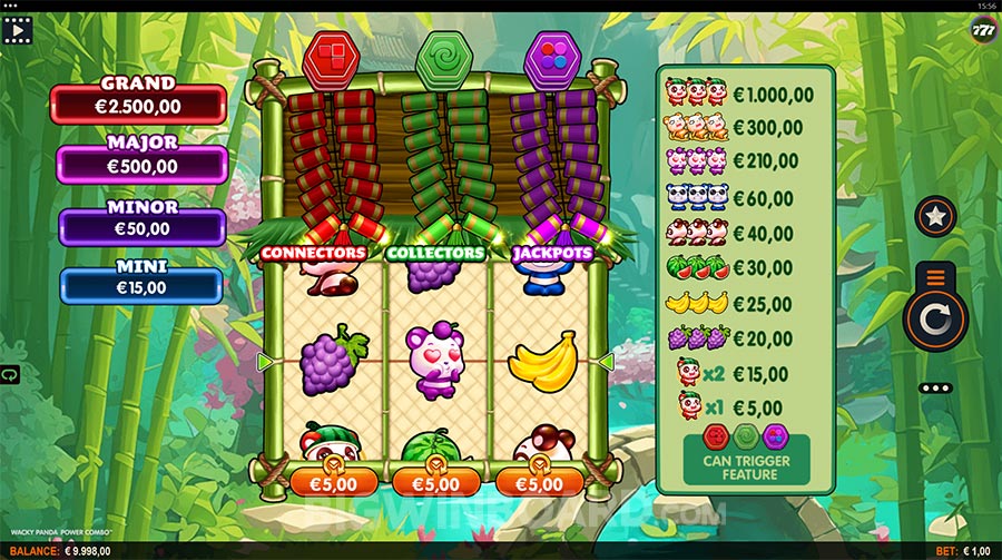 Wacky Panda Power Combo (Slingshot Studios) Slot Review & Demo