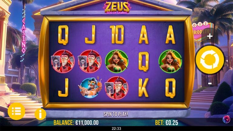 Zeus God of Gaming (ReelPlay) Slot Review & Demo