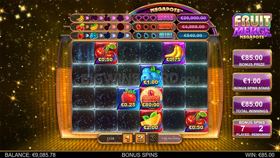 Fruit Merge Megapots (Big Time Gaming) Slot Review & Demo