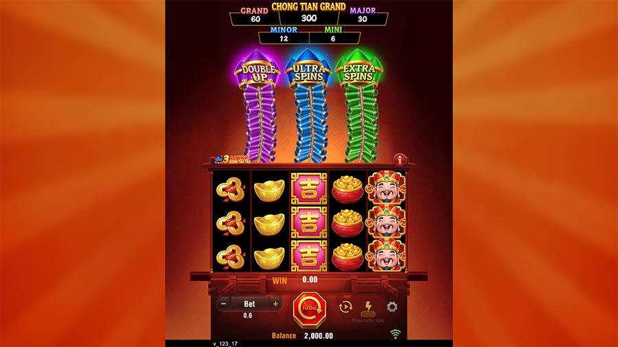 3 Lucky Chong Tian Pao (TaDa Gaming) Slot Review & Demo