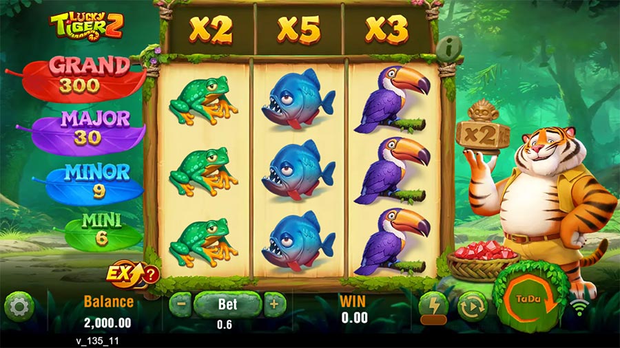 Lucky Tiger 2 (TaDa Gaming) Slot Review & Demo